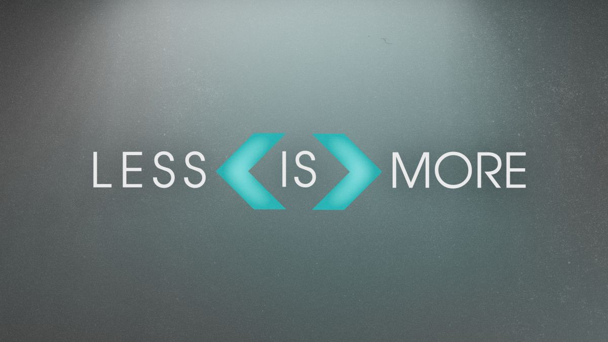 Sermon - Less Is More - Grace 242